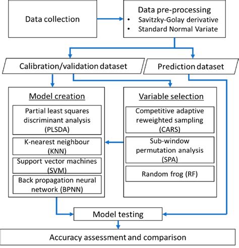 Flowchart Of Key Steps For Testing Spectral Discrimination Modelling Download Scientific