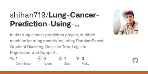 Github Shihan719lung Cancer Prediction Using Machine Learning In