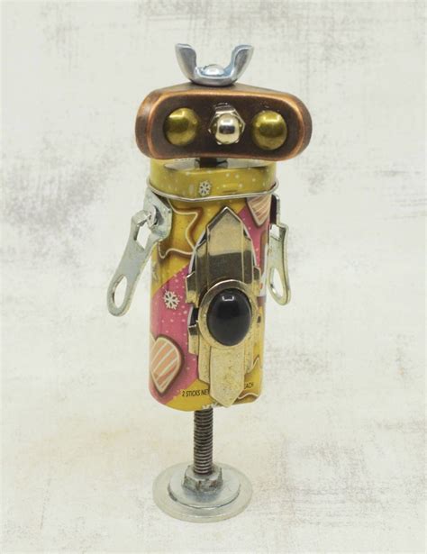 Trio Of Bitty Bots Tiny Junk Robots T For Guys Etsy