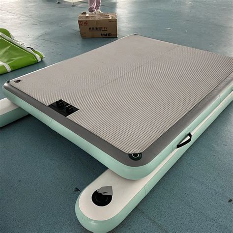 Inflatable Dock Deck Inflatable Floating Platform Oem Odm Drop Stitch Dwf Material Water