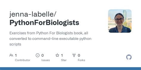 Github Jenna Labellepythonforbiologists Exercises From Python For