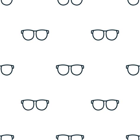 Premium Vector Line Glasses Seamless Pattern Creative Glasses