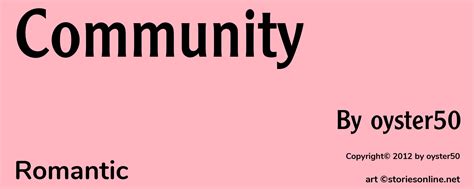 Community Romantic Sex Story