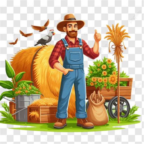 투명한 배경에 마을에 꽃을 들고 있는 3차원 농부 투명한 배경에 마을에 꽃을 들고 있는 3차원 농부 마을에 꽃을 들고 있는 농부 마을 Png 일러스트 및 이미지 에