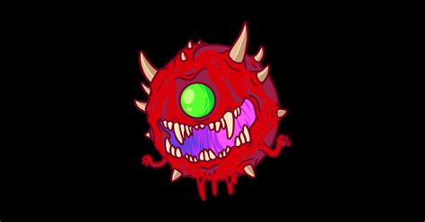 Doom Cacodemon Doom 4 Sticker Teepublic