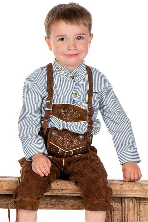 Isar Trachten Lederhose Lederhose Kinder Levin Kamel
