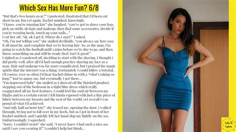 Carly S Captions TG Caption Series Which Sex Has More Fun Part