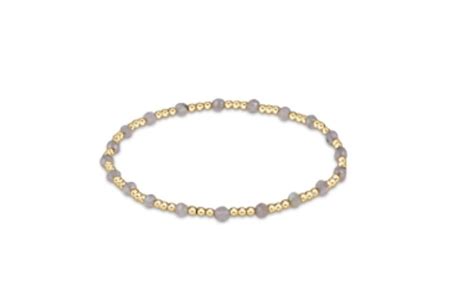 Enewton Gemstone Gold Sincerity Pattern 3mm Bead Bracelet