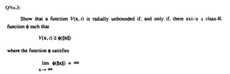 Solved Qno3show That A Function Vxt ﻿is Radially