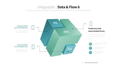 Computer Generated Cube With Arrows Powerpoint Template Free Download