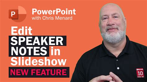Powerpoint Edit Speaker Notes While In Slide Show Chris Menard Training