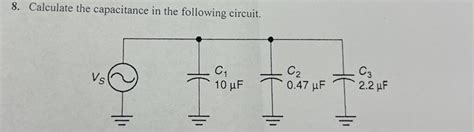 Solved Calculate The Capacitance In The Following Chegg