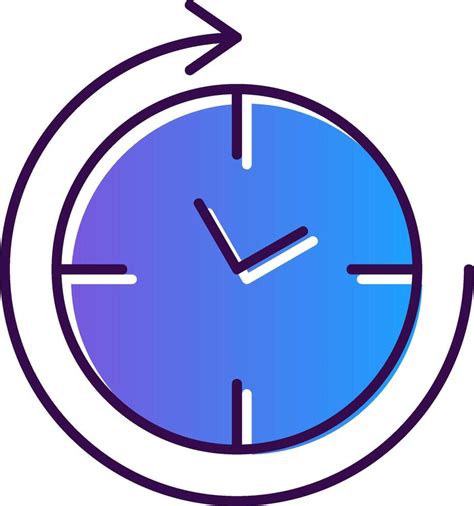 Clockwise Gradient Filled Icon 42751589 Vector Art At Vecteezy