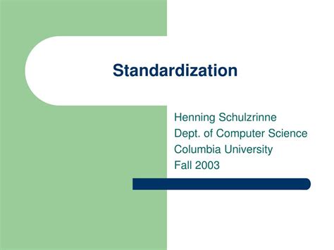Ppt Standardization Powerpoint Presentation Free Download Id540628
