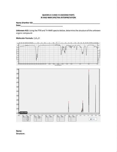 Solved Instructions For IR SPECTRUM Numerate Each Chegg Com