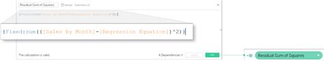 How To Isolate Linear Regression Equations In Tableau