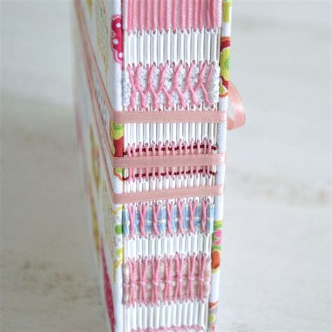 Handmade Book Binding Spine Close Up