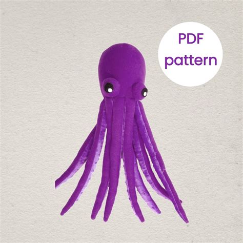Stuffed Octopus Sewing Pattern Etsy