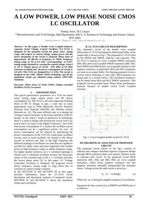 Pdf A Low Power Low Phase Noise Cmos Lc Oscillator Dokumentips