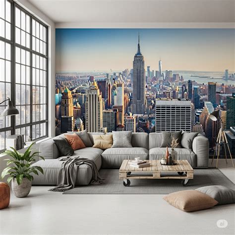 Cityscape Mural Interior Design Services