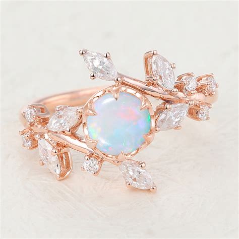 Opal Ring Rose Gold