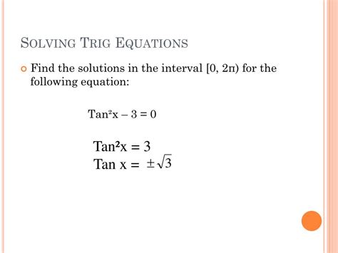 PPT 5 3 Solving Trig Equations PowerPoint Presentation Free Download ID 2978015
