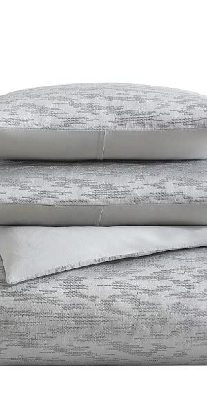Vera Wang Illusion Grey Comforter Set King