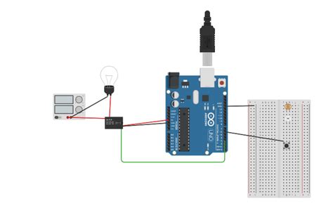 Circuit Design Projeto Lâmpada Tinkercad