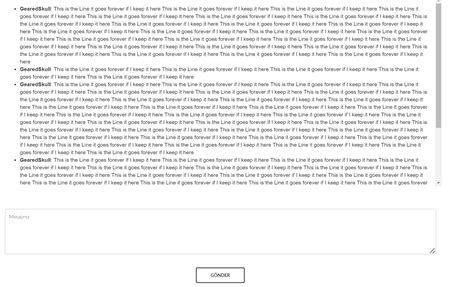 javascript how to auto scroll down to list while messages are coming