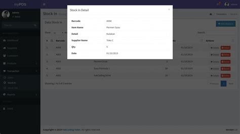 Membuat Detail Data Dengan Popup Modal Bootstrap 39 Yukcoding