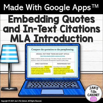 MLA Embedding Quotations And In Text Citations CITING SOURCES Research Skills