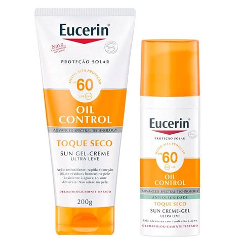 Eucerin Kit Protetor Solar Corporal Toque Seco Fps60 Protetor Solar