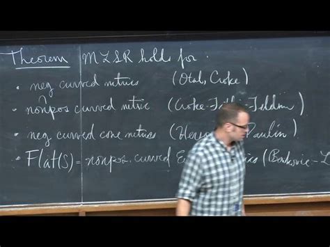 Free Video Marked Length Spectral Rigidity For Flat Metrics C Leininger From Ictp