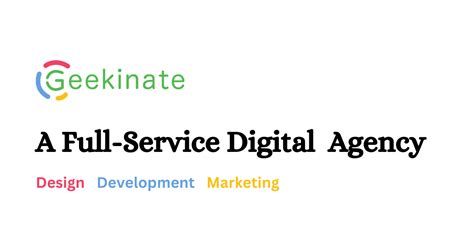 Geekinate A Full Service Digital Agency