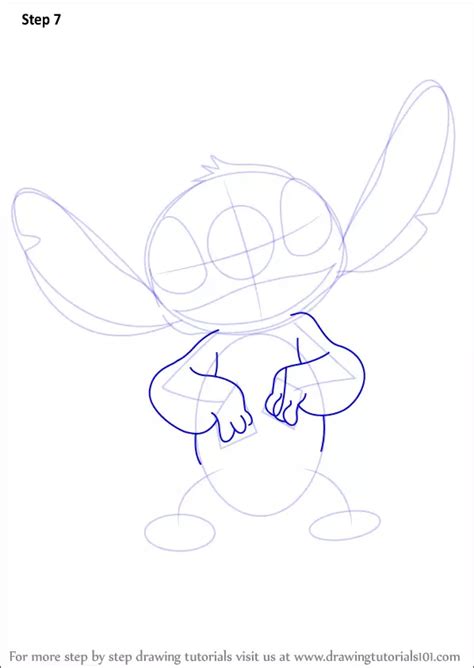 How To Draw Stitch From Lilo And Stitch Lilo And Stitch Step By Step