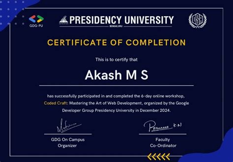 Akash M S On Linkedin Webdevelopment Learningjourney Certification