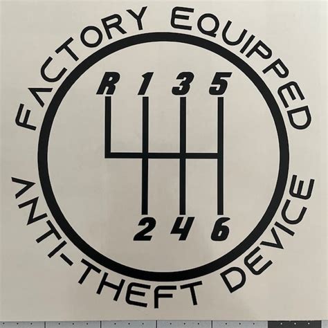 Shift Pattern Decal Etsy