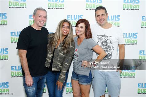 Elvis Duran Danielle Monaro And Skeery Jones Pose With Cohost Medha