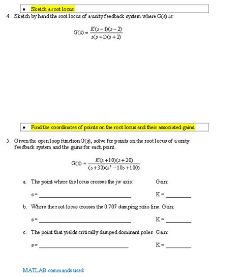 Solved Sketch A Root Locus Sketch By Had The Root Locus Chegg Com