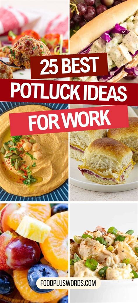Simple Snack Potluck Recipe Ideas For Work Easy And Savory Food Ideas