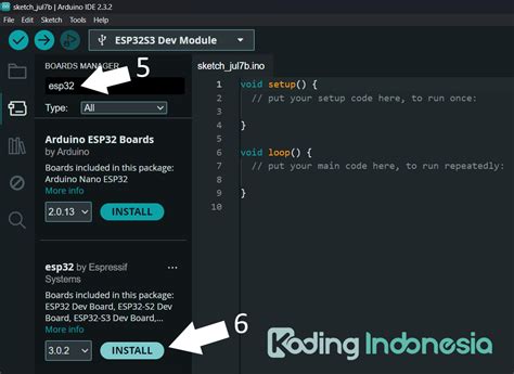 M12 Menambahkan Papan Esp32 Arduino Ide 4 Koding Indonesia