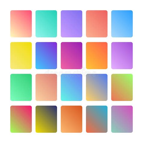 Vector Gradient Set Multicolor Sphere Stock Vector Illustration Of