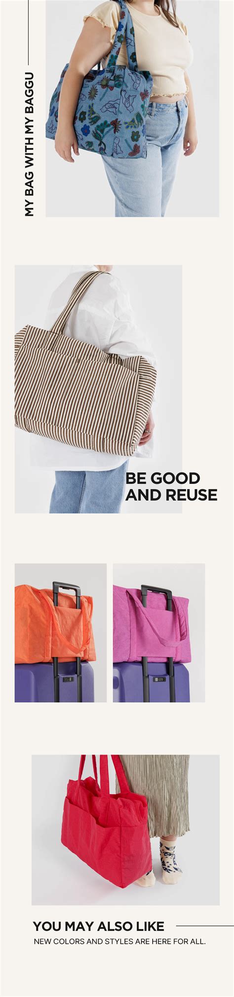 BAGGU 바쿠 클라우드 캐리온 캔디 애플