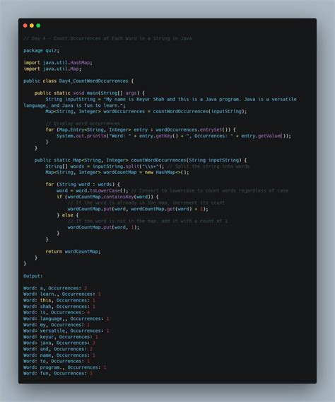 Keyur Shah On Linkedin 30daysofcodingchallenge Codingchallenge Javaprogramming Wordcount