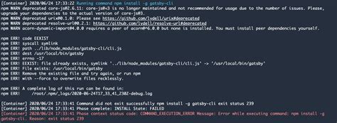Ubuntu Trying To Install Gatsby Cli Getting Error Stack Overflow