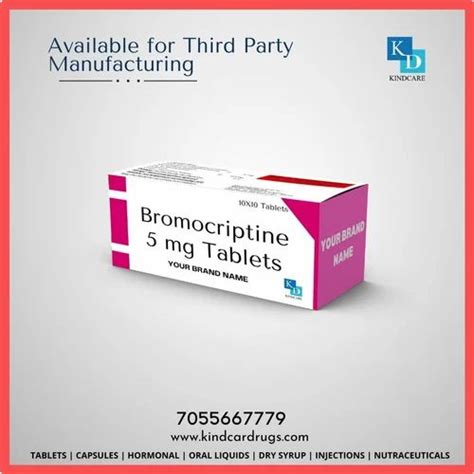 Bromocriptine 5 Mg Tablets Packaging Type Box At ₹ 200 Box In Roorkee