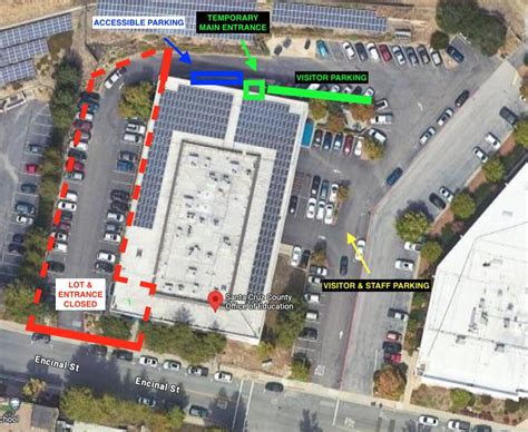 Cambios Temporales De Entrada Y Estacionamiento Durante La Construcción Oficina De Educación