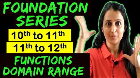 Functions Domain And Range Class 11 Maths Cbse Jee Nda Foundation Series Bridge