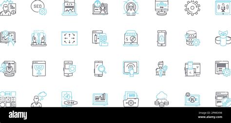 Product Marketing Linear Icons Set Branding Promotion Advertising Packaging Positioning