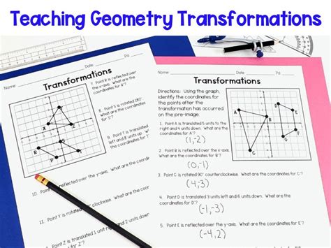 Teaching Geometry Transformations In Middle School Math Class Reflections Rotations And